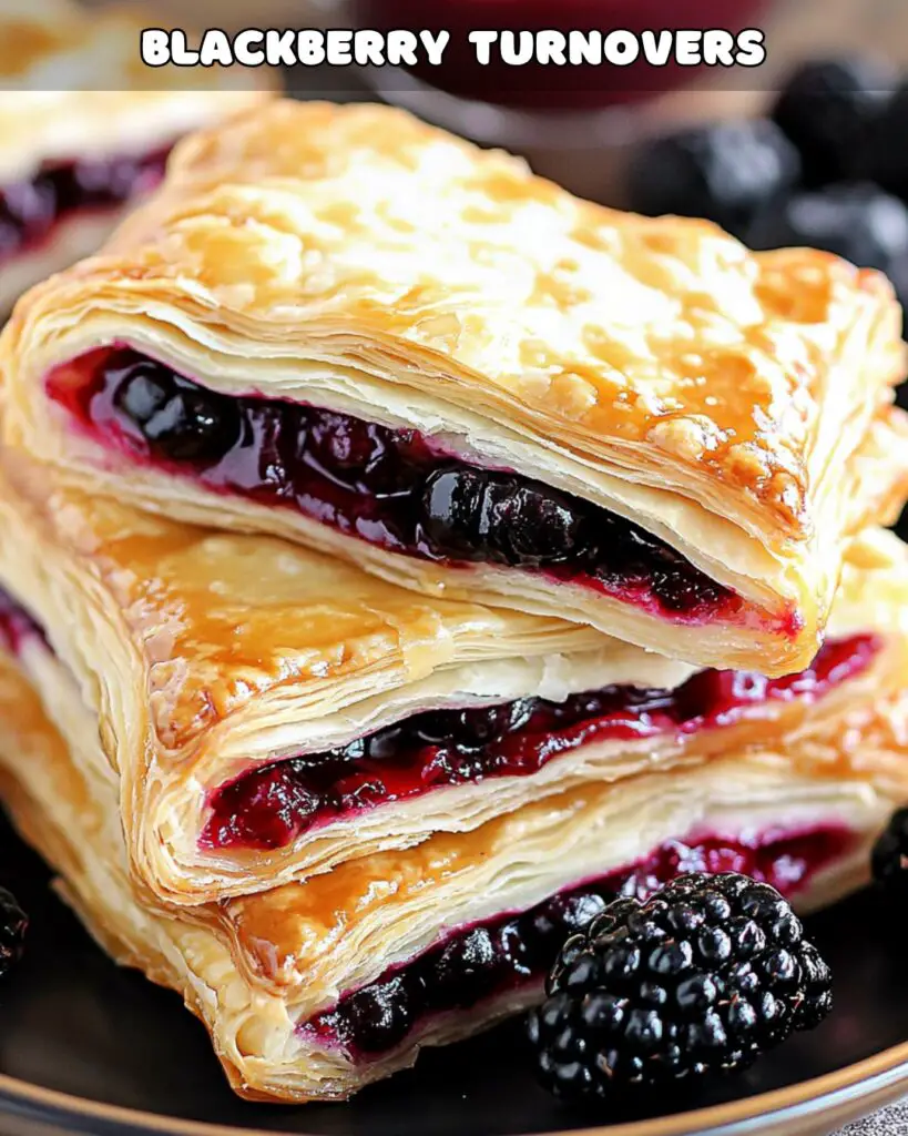 Easy Blackberry Turnovers with Flaky Puff Pastry and Sweet Glaze ...