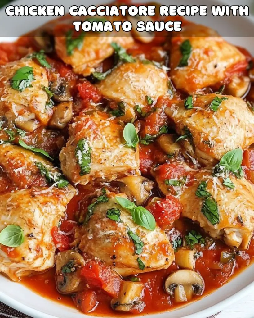 Rustic Chicken Cacciatore with Tomato Sauce – Foodyhealthylife
