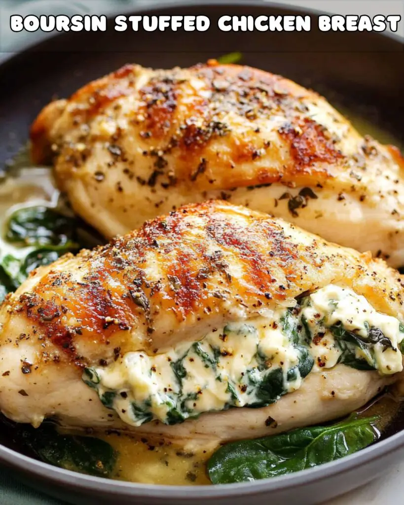 Boursin Stuffed Chicken Breast with Spinach and Mozzarella ...