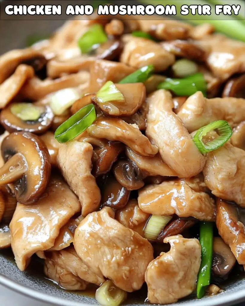 Savory Chicken and Shiitake Mushroom Stir Fry: A Quick and Flavorful ...