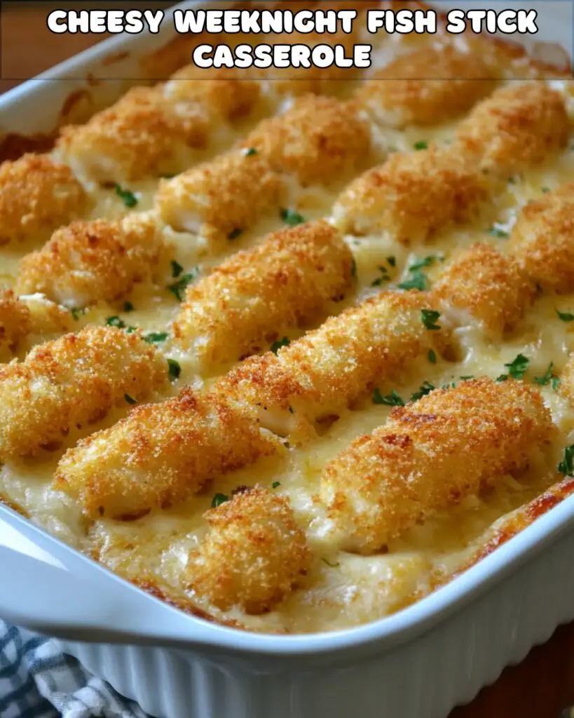 Cheesy Fish Stick Hash Brown Bake - Foodyhealthylife