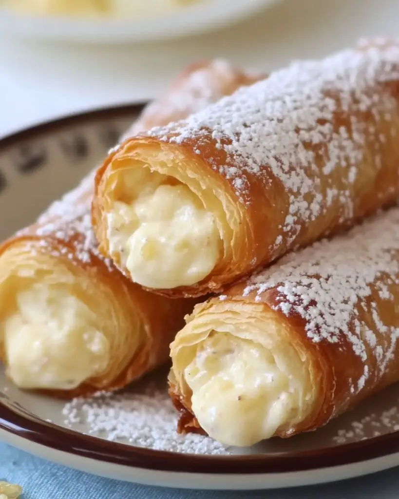 Flaky Cream-Filled Cannoli Delights - Foodyhealthylife