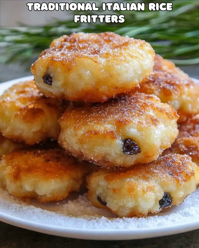 Traditional Italian Rice Fritters: A Crispy, Sweet Treat - Foodyhealthylife