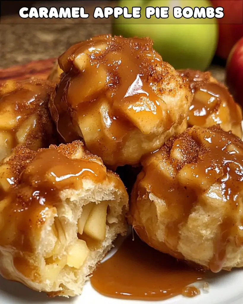 Irresistible Caramel Apple Pie Bombs - Foodyhealthylife