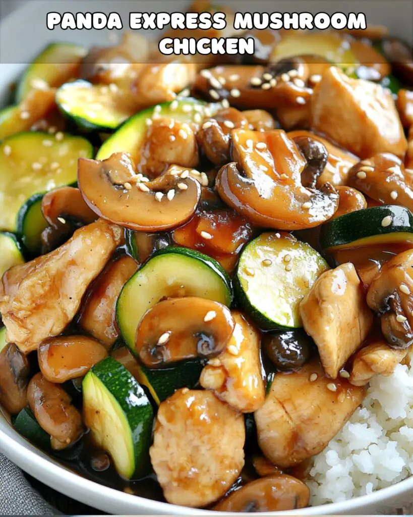 Homemade Panda Express Mushroom Chicken: A Simple and Delicious Copycat ...