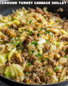 Ground Turkey Cabbage Skillet: A One-Pan Healthy Delight - Foodyhealthylife
