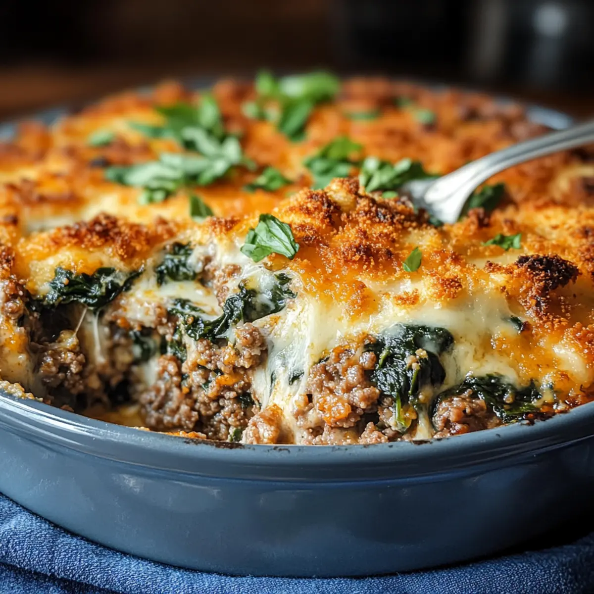 Irresistible Ground Beef & Spinach Casserole for Busy Nights